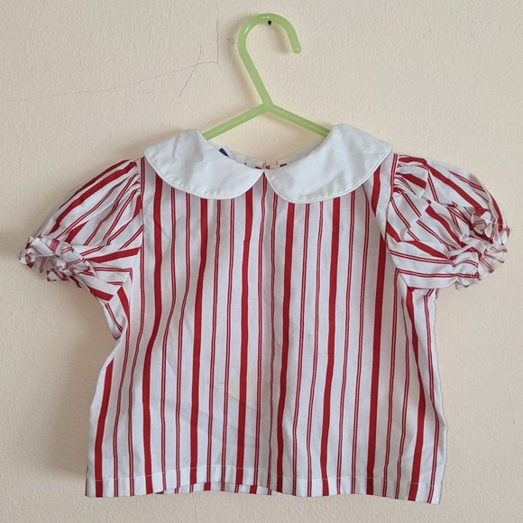 Vintage | Shirts & Tops | Vintage 9s Collared Baby Blouse | Poshmark
